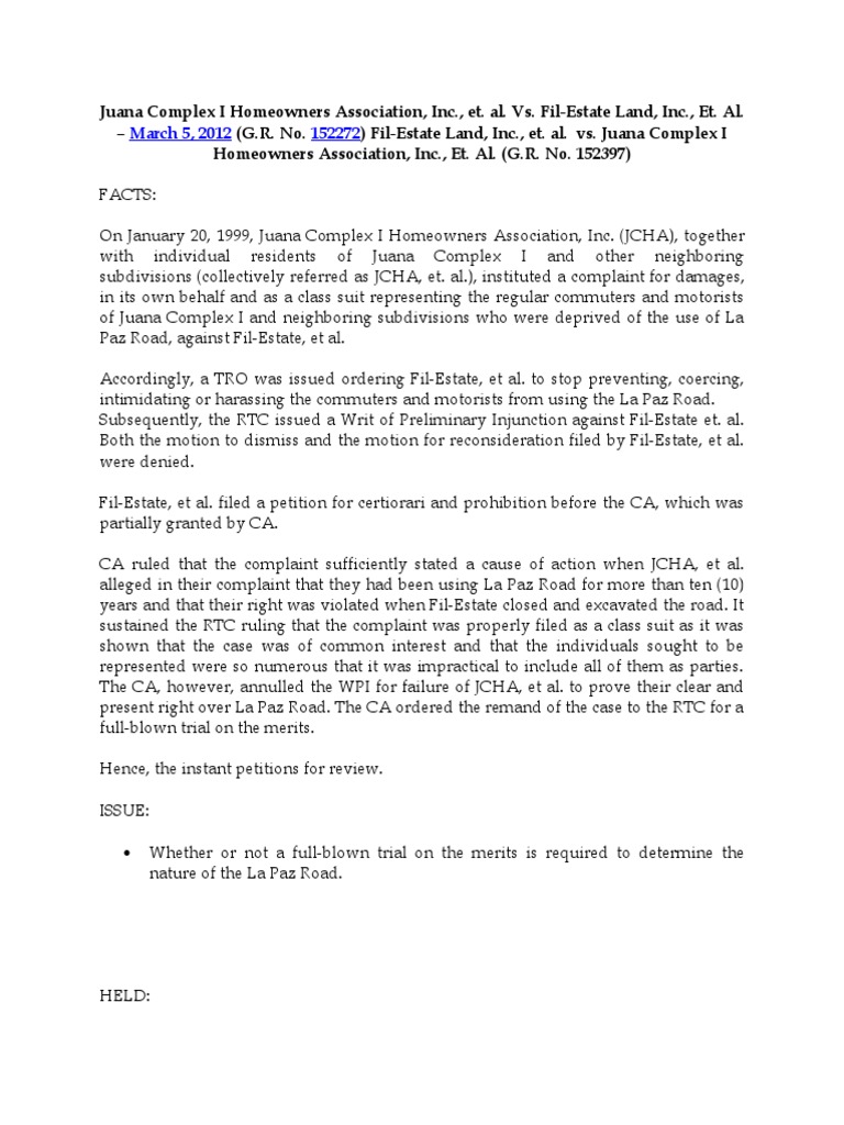 Jcha Case | PDF | Injunction | Trials