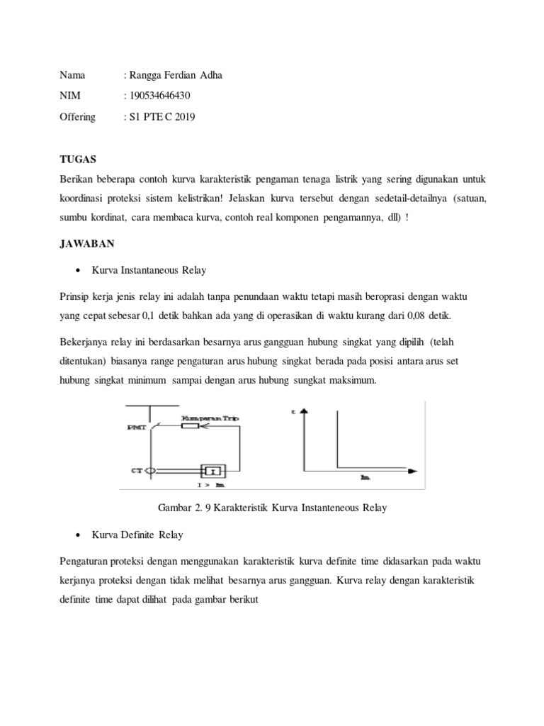 Kurva Karakteristik Proteksi Listrik | PDF