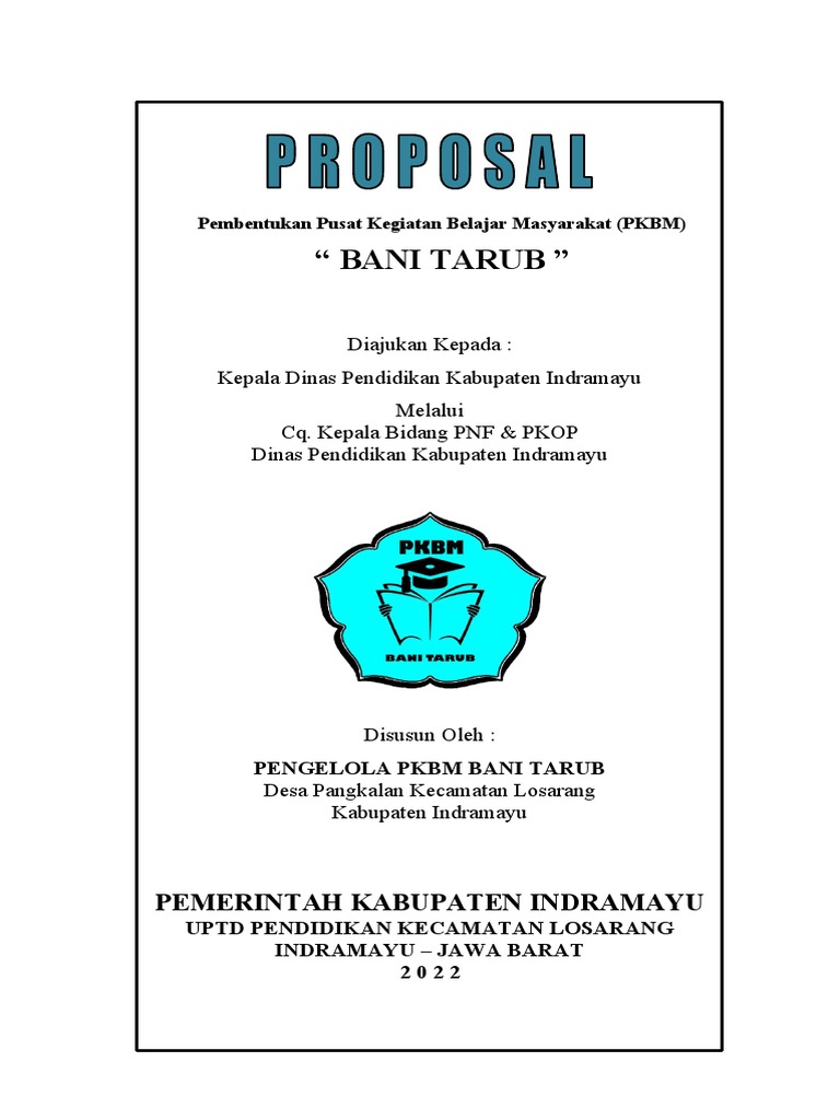 Proposal PKBM Bani Tarub 1 | PDF | Karier & Perkembangan | Ilmu Sosial