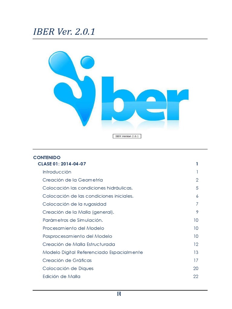 Guía de Uso del Software IBER 2.0.1 | PDF | Ventana (informática) | Puente