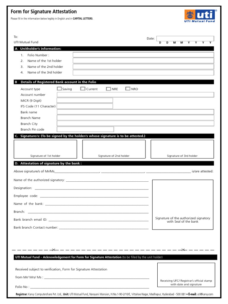 Signature Attestation Form | PDF | Signature | Written Communication