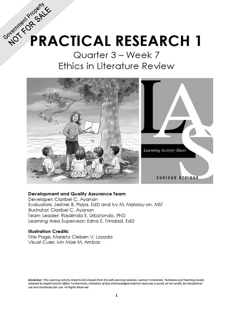 Ethics in Literature Review Guide | PDF | National Council Of Teachers ...