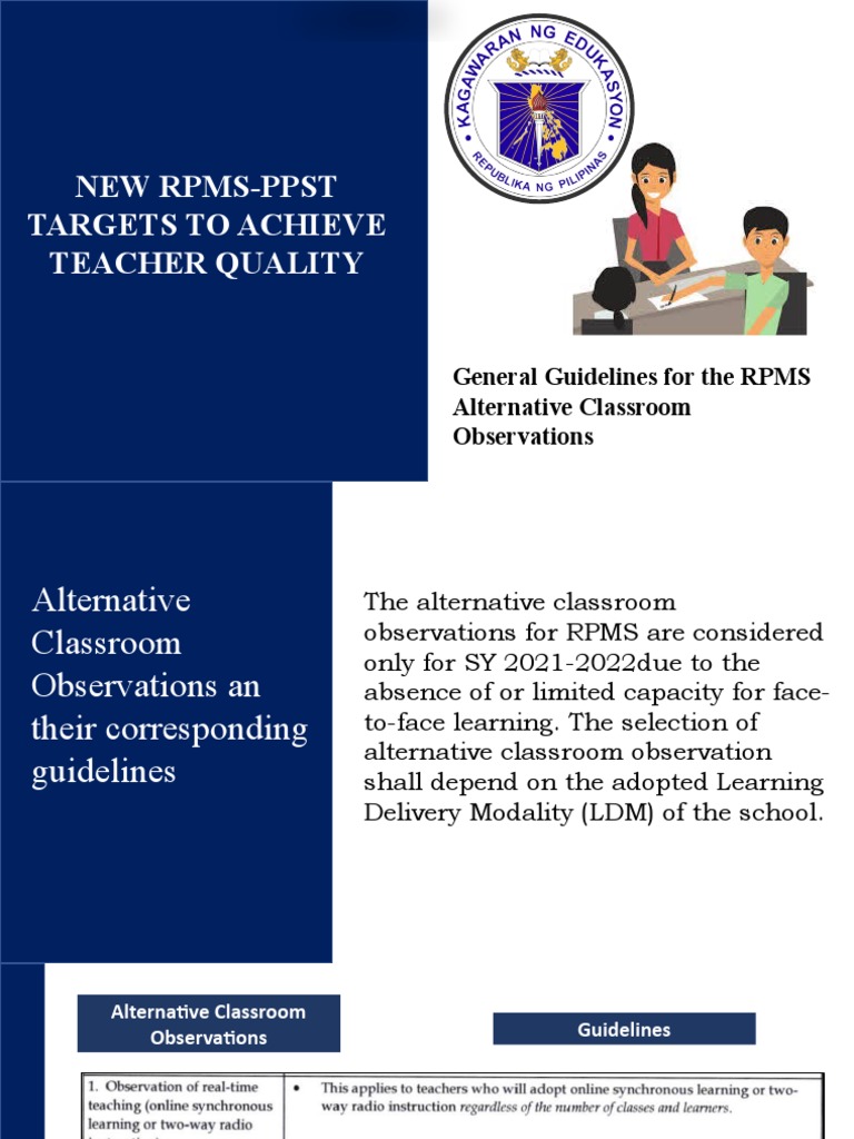 Understanding RPMS-PPST Targets and Features of Practice (Final) | PDF ...