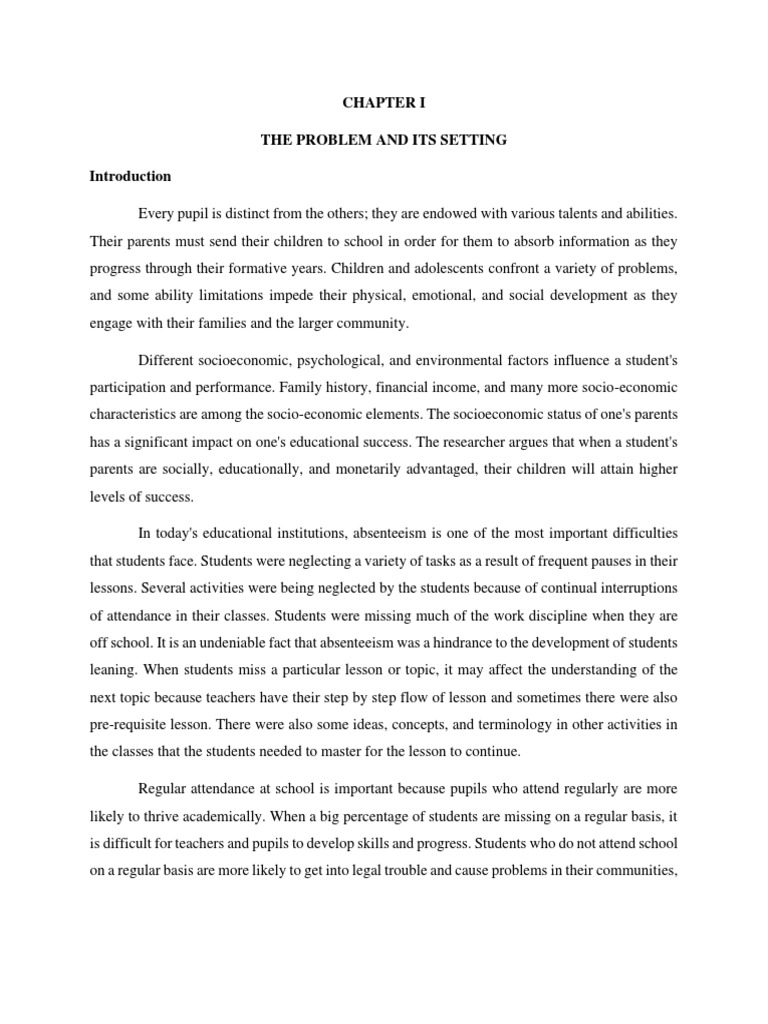 Recson V. Chapter 1, 2 and 3 | PDF | Teachers | Survey Methodology