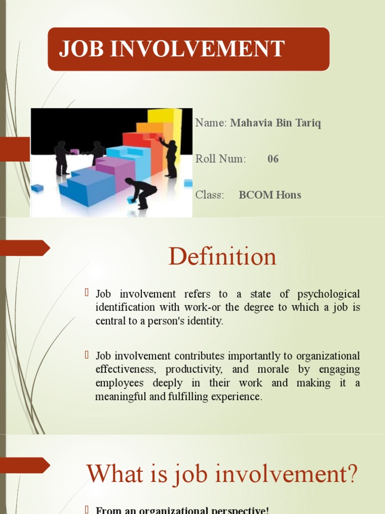 Job Involvement | PDF