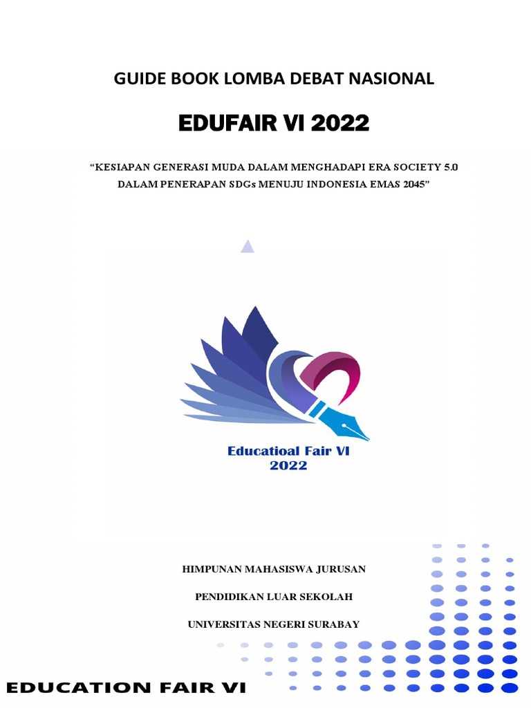 Guide Book Lomba Debat Nasional Edufair Vi 2022. | PDF