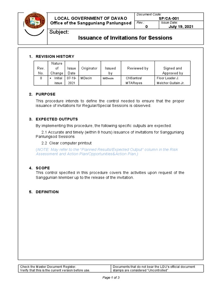 Invitation For Sessions | PDF | Computing