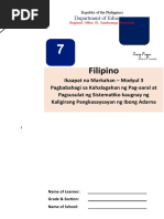 Grade 7 Filipino-Quarter 2-Week 1-2 | PDF