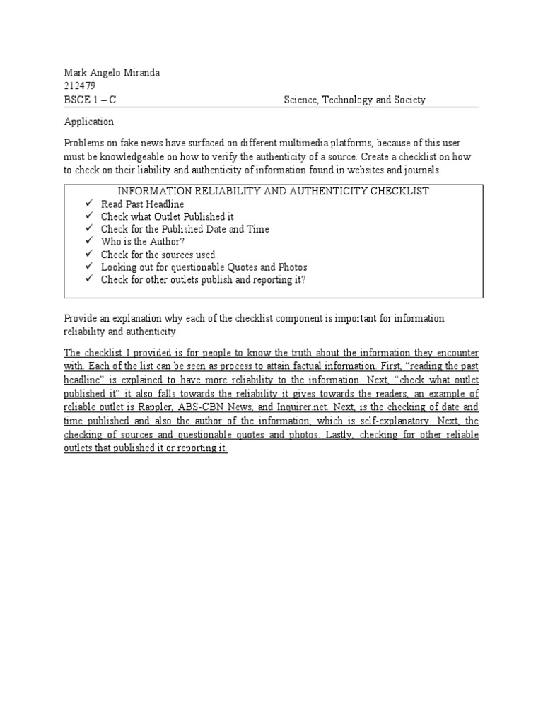 Media Literacy for Fake News Detection | PDF
