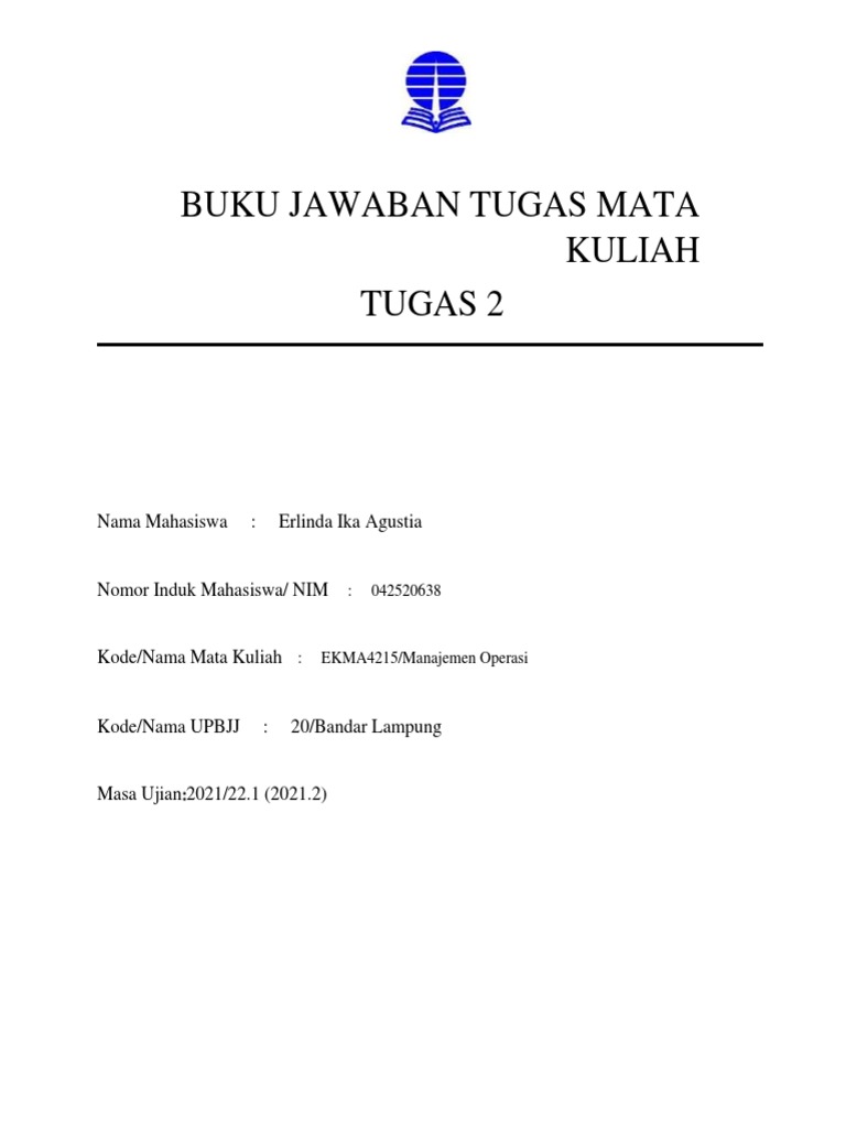 Manajemen Operasi - Tugas2 | PDF