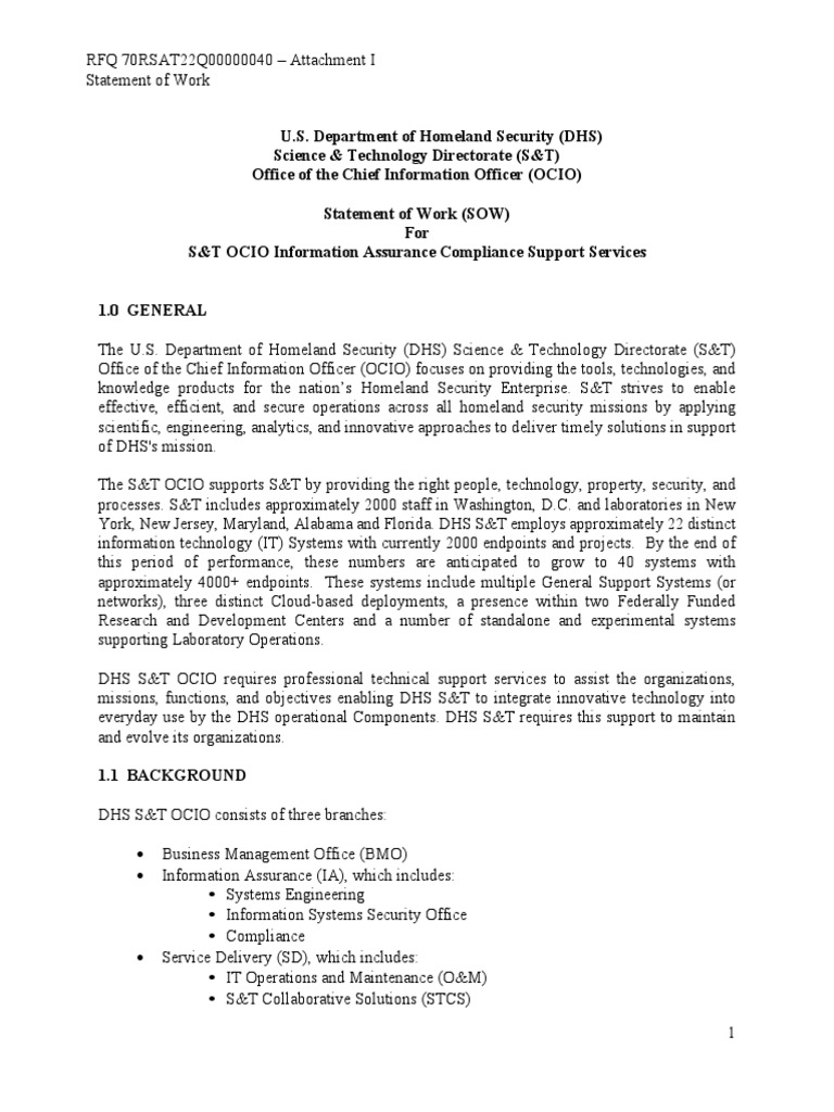 Compliance SOW Attachment I 6.27.22.1656349155427 | PDF | Computer ...