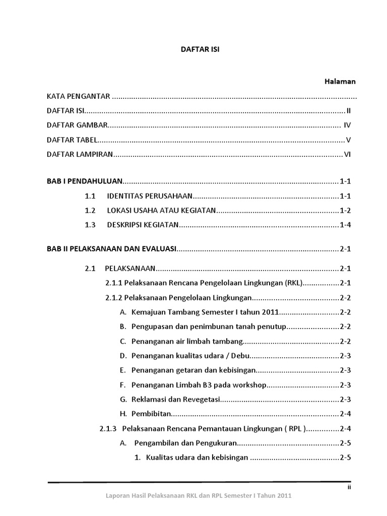 Daftar Isi RPL RKL | PDF