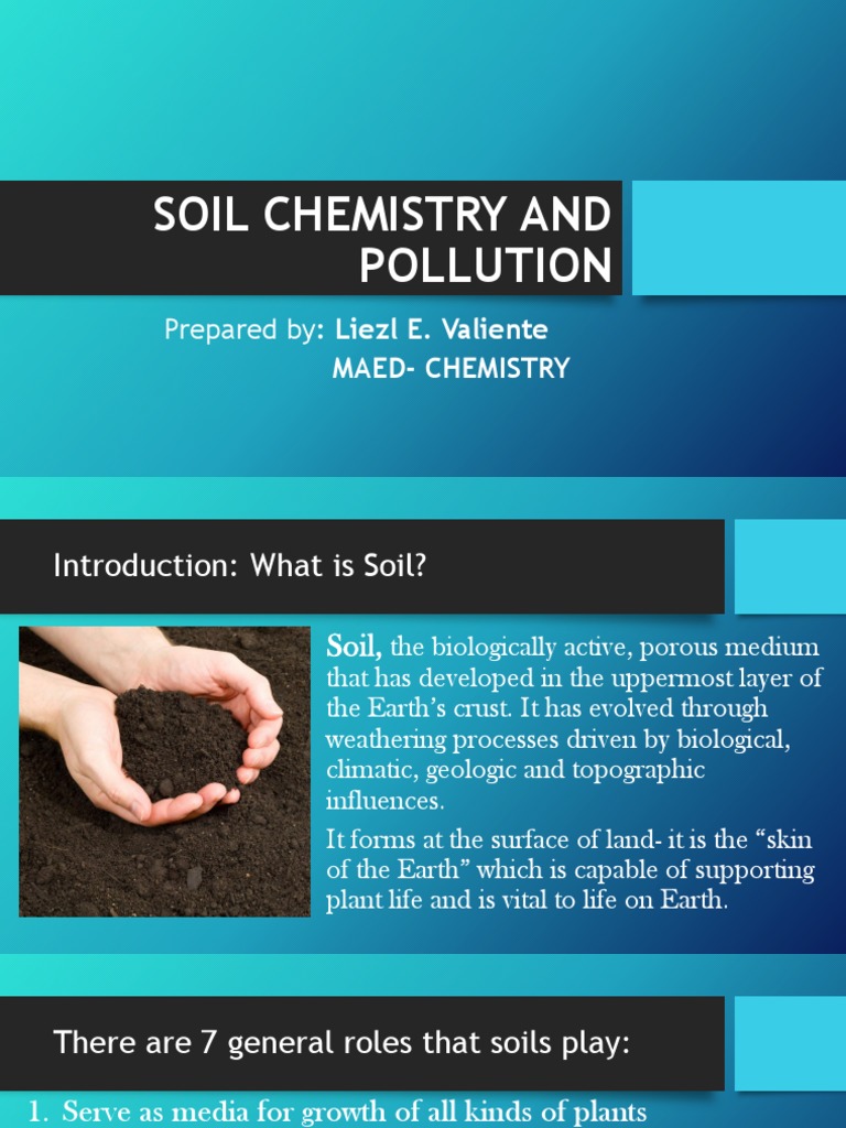 Soil Chemistry and Pollution Overview | PDF | Soil | Silt
