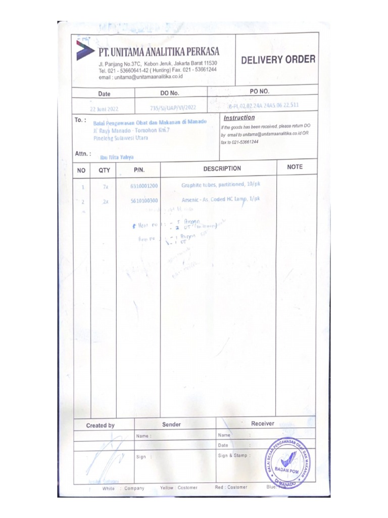 Pt. Unitama Analitika Perkasa | PDF