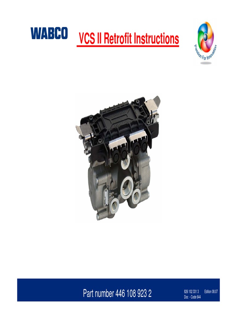 VCS II Retrofit Instructions: Part Number 446 108 923 2 | PDF ...