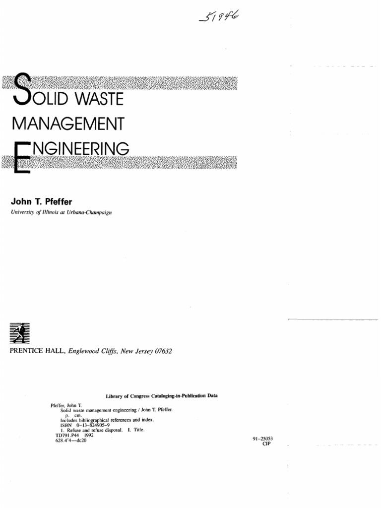 Solid Waste Management Engineering (PDFDrive) | PDF | Waste Management ...
