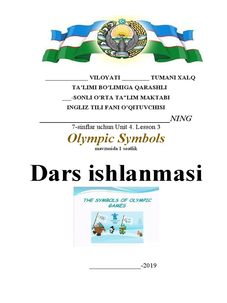 7 Sinf 4. Olympic Symbols | PDF | Cognition | Sports
