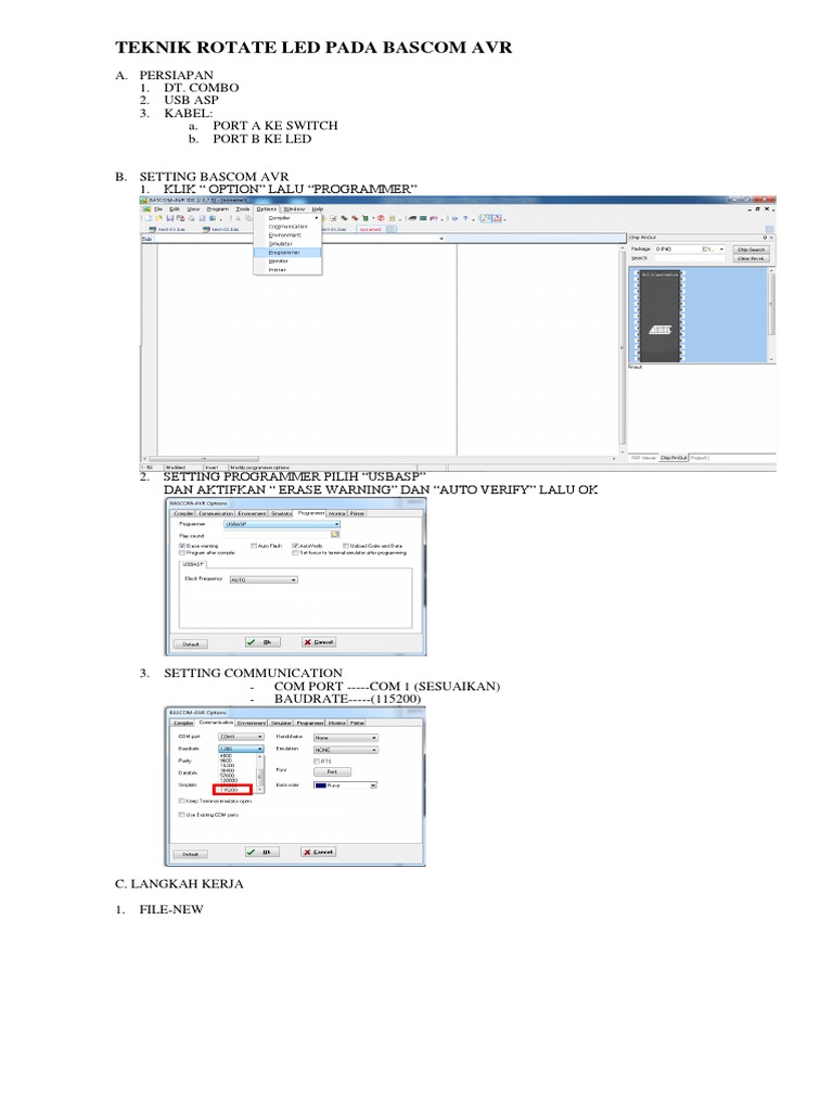 Modul Bascom Avr Statis | PDF | Metode & Bahan Ajar | Teknologi & Rekayasa