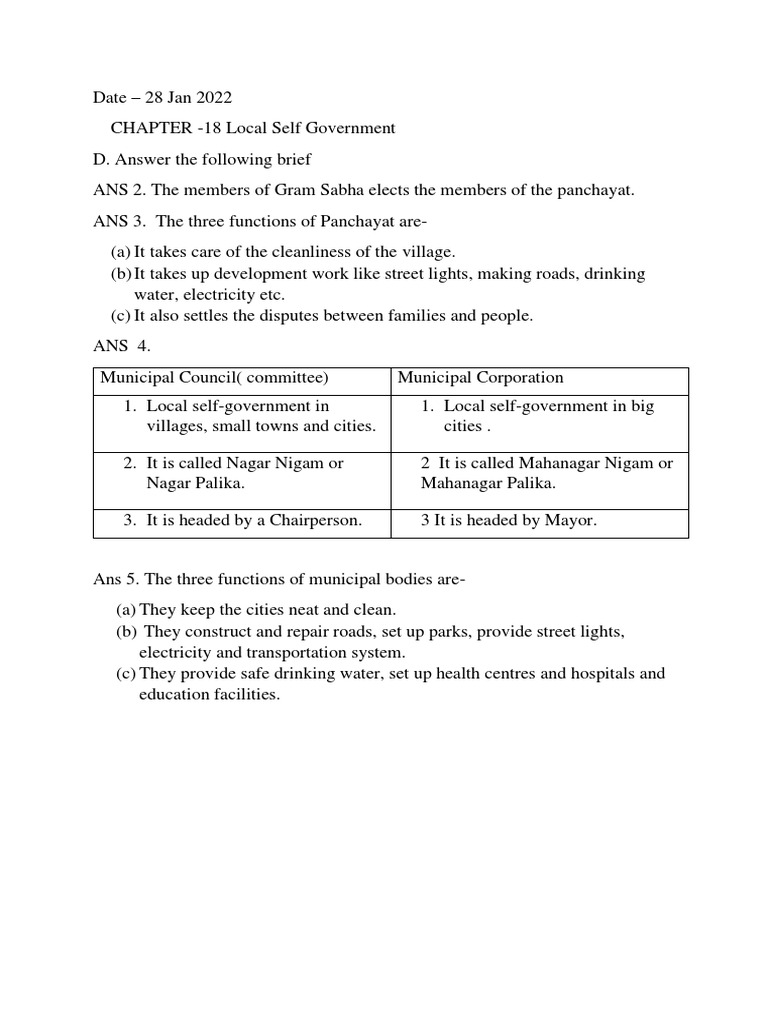 Chapter 18 Class 4 SST | PDF