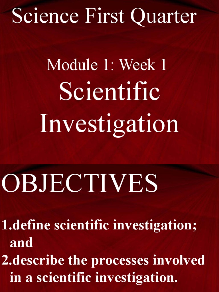 Understanding Scientific Investigation Steps | PDF | Scientific Method ...