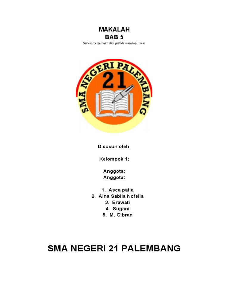 Makalah Tentang Sistem Persamaan Dan Pertidaksamaan Linear | PDF