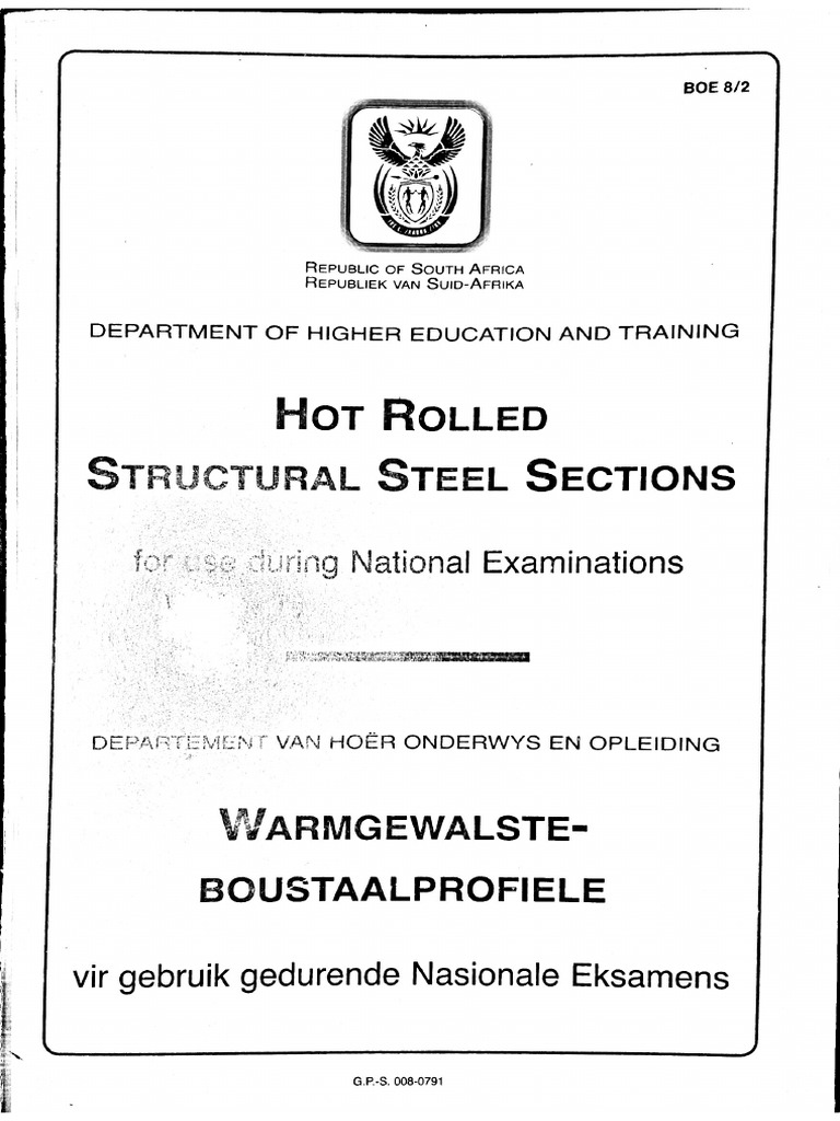 Steel Sections BOE 8.2 | PDF