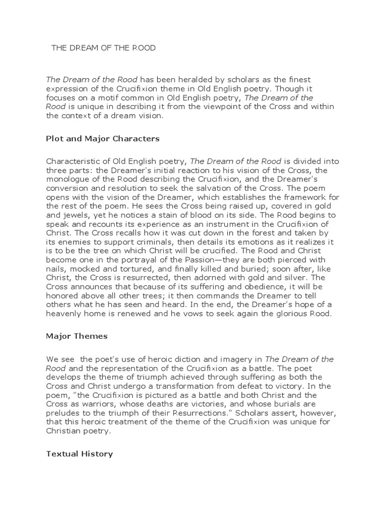 Old English Poem 1 | PDF | Jesus | Crucifixion Of Jesus