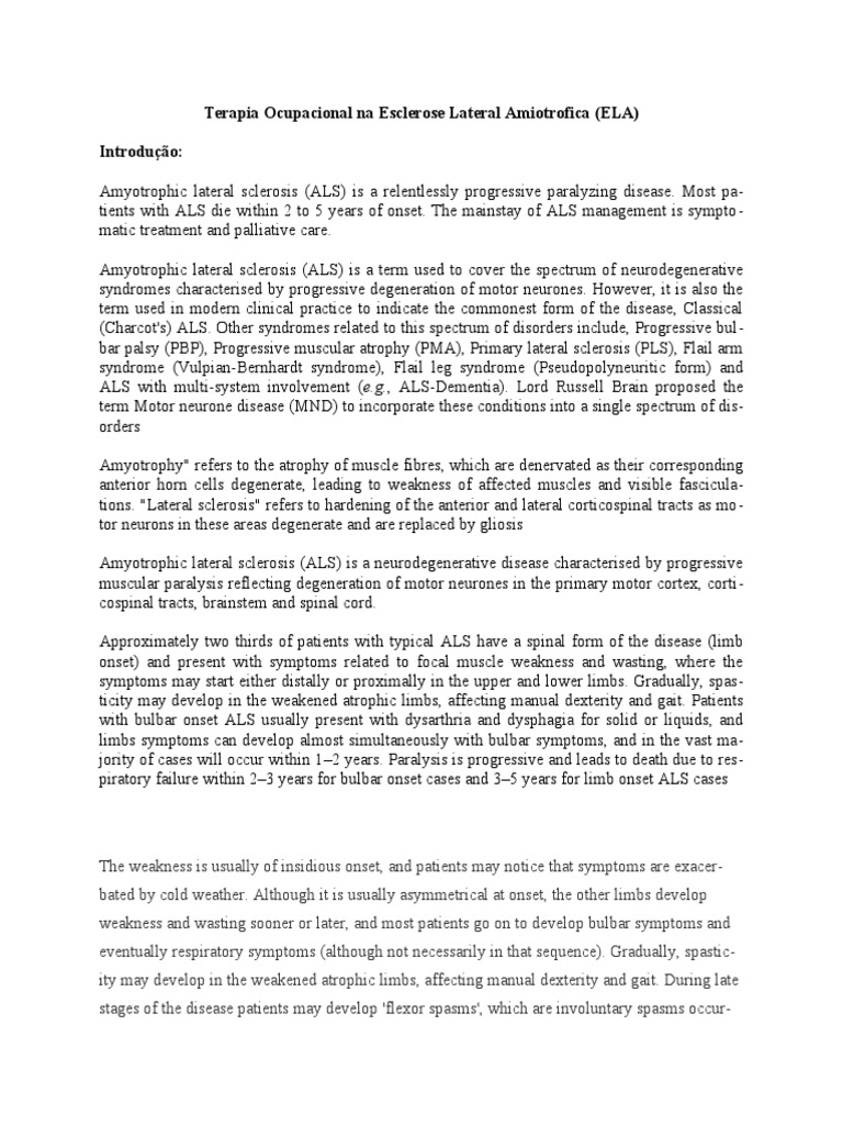 ALS Guidelines | PDF | Amyotrophic Lateral Sclerosis | Medical Specialties