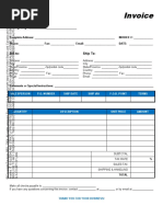 Airbnb Invoice Template | PDF