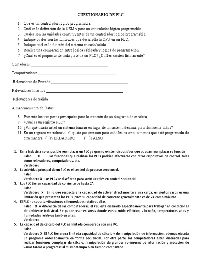 Que Es Un Controlador Lógico Programable | PDF | Controlador lógico ...
