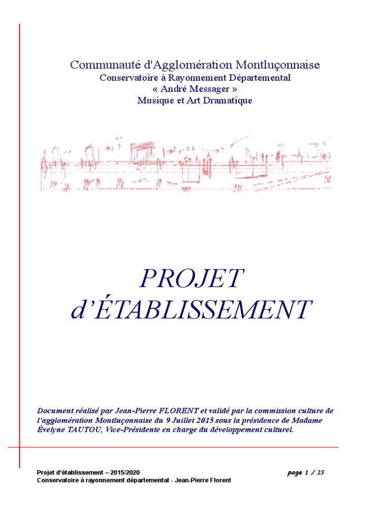 MONTLUCON Projet D'etablissement | PDF | Pédagogie | Méthode d'enseignement