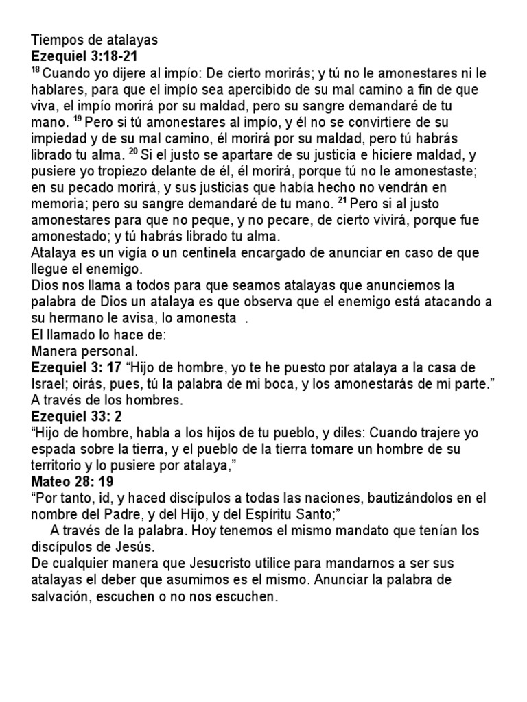 El Atalaya Ayer Hoy y Siempre Predica | PDF | Pecado | Evangelio de Mateo