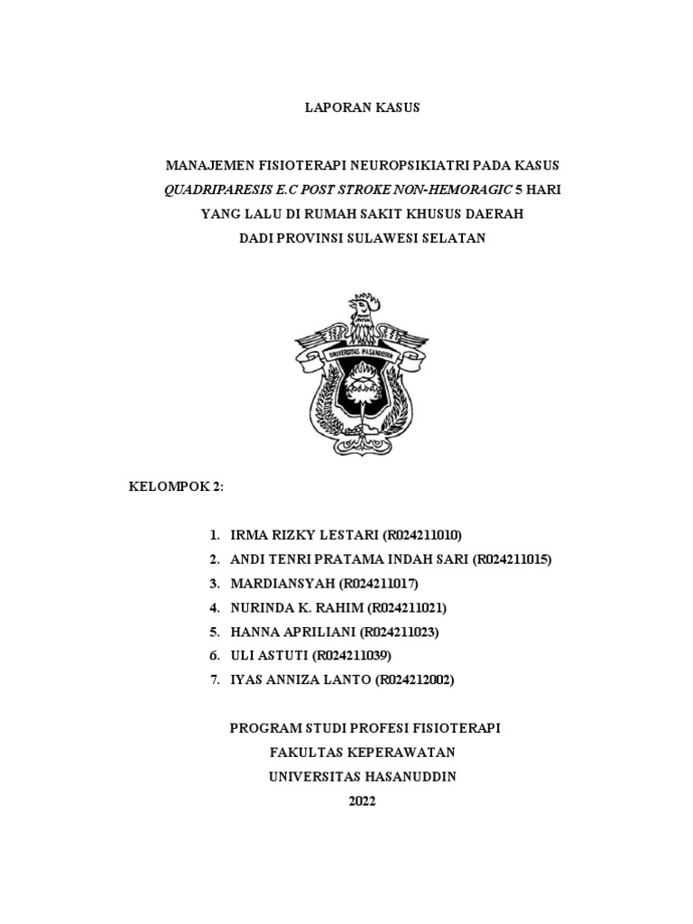 Laporan Studi Kasus Kelompok 2 | PDF