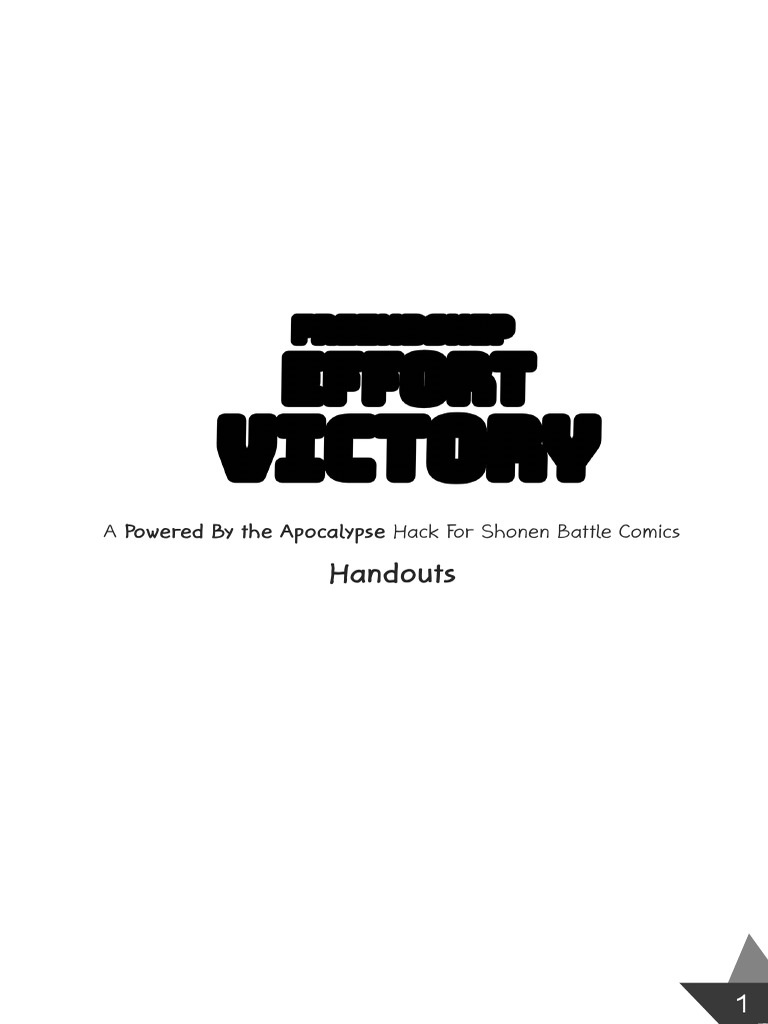 Friendship Effort Victory Handouts | Download Free PDF | Invention