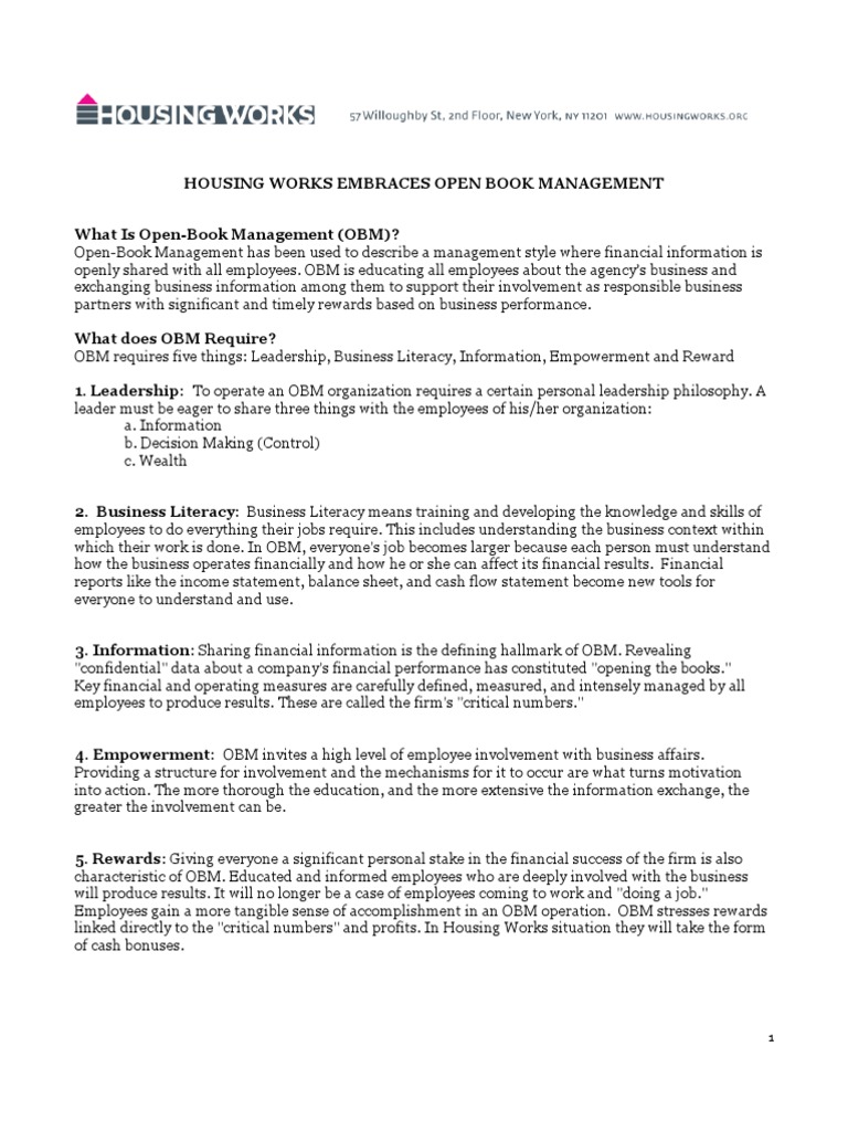 What Is OBM | PDF | Leadership | Empowerment