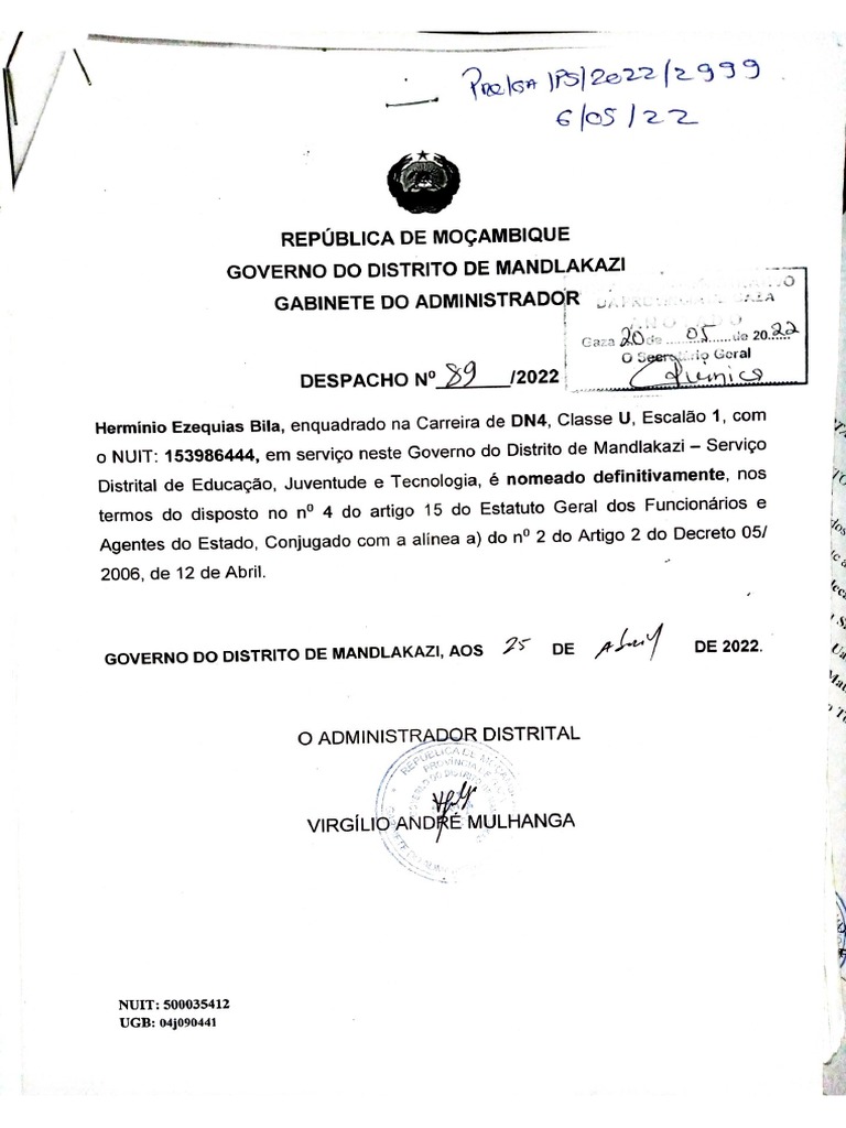 Nomeação Defenitiva | PDF