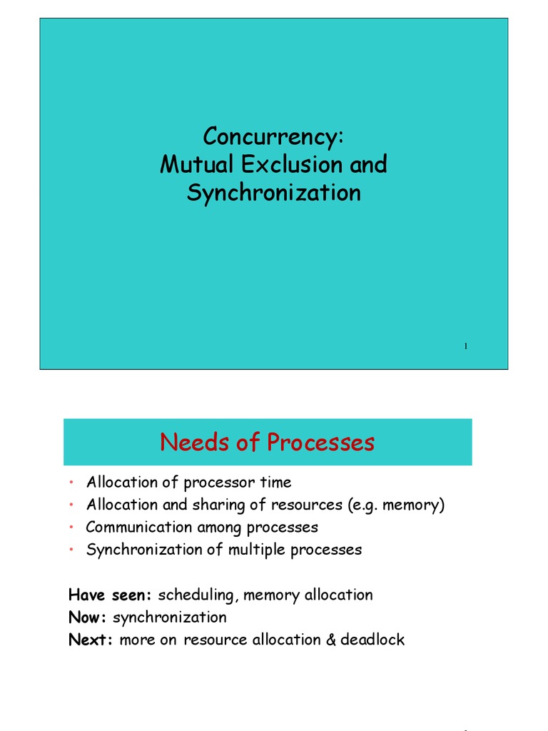 9 Mutex Synch 11 | PDF | Thread (Computing) | Concurrency (Computer Science)