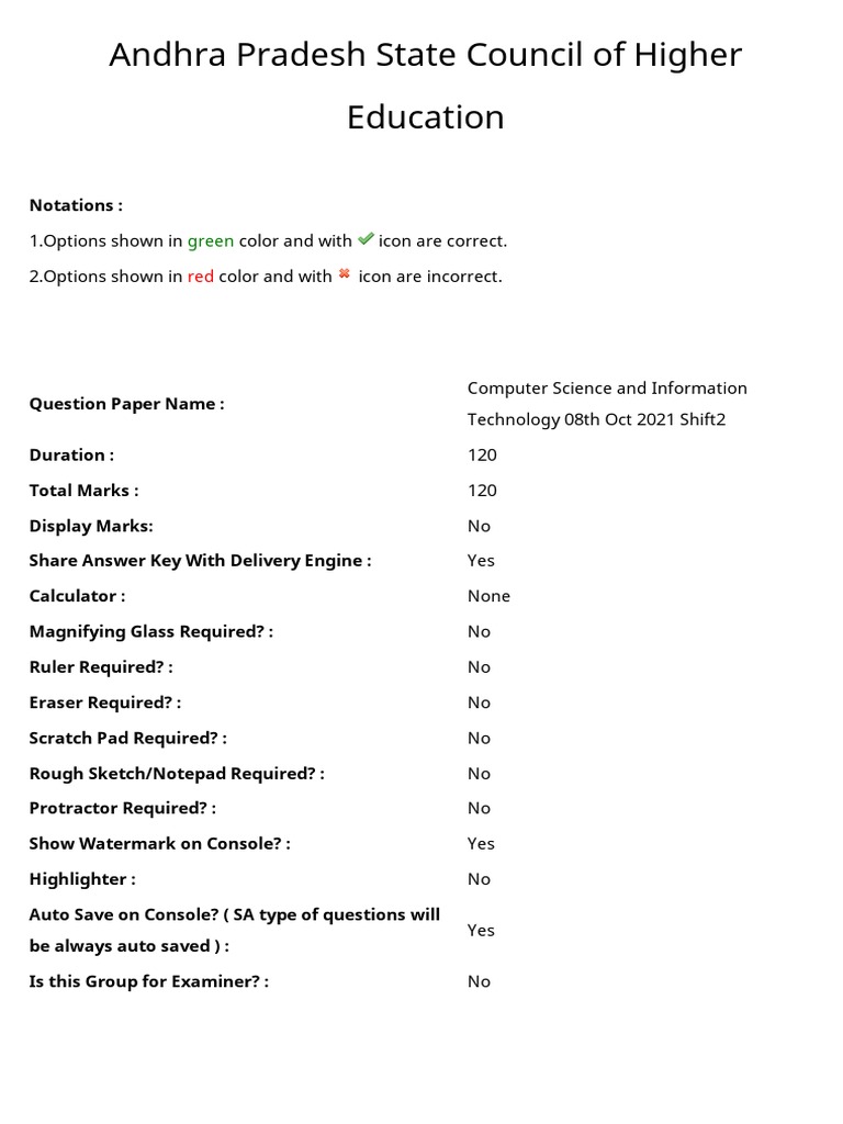 CS QP | PDF | Computing