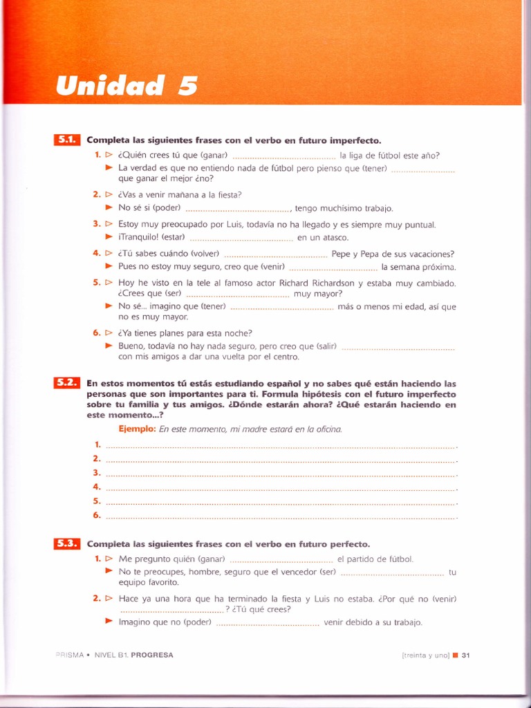 Futuro Imperfecto - Condicional - Futuro Perfecto | PDF