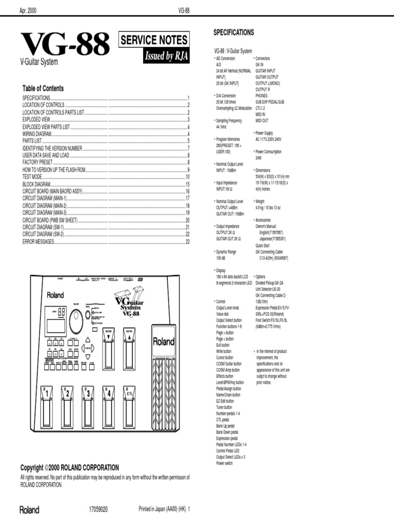 VG 88 | PDF | Screw | Power Supply
