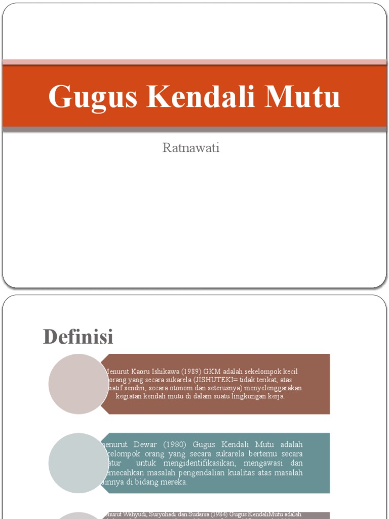 Gugus Kendali Mutu: Ratnawati | PDF