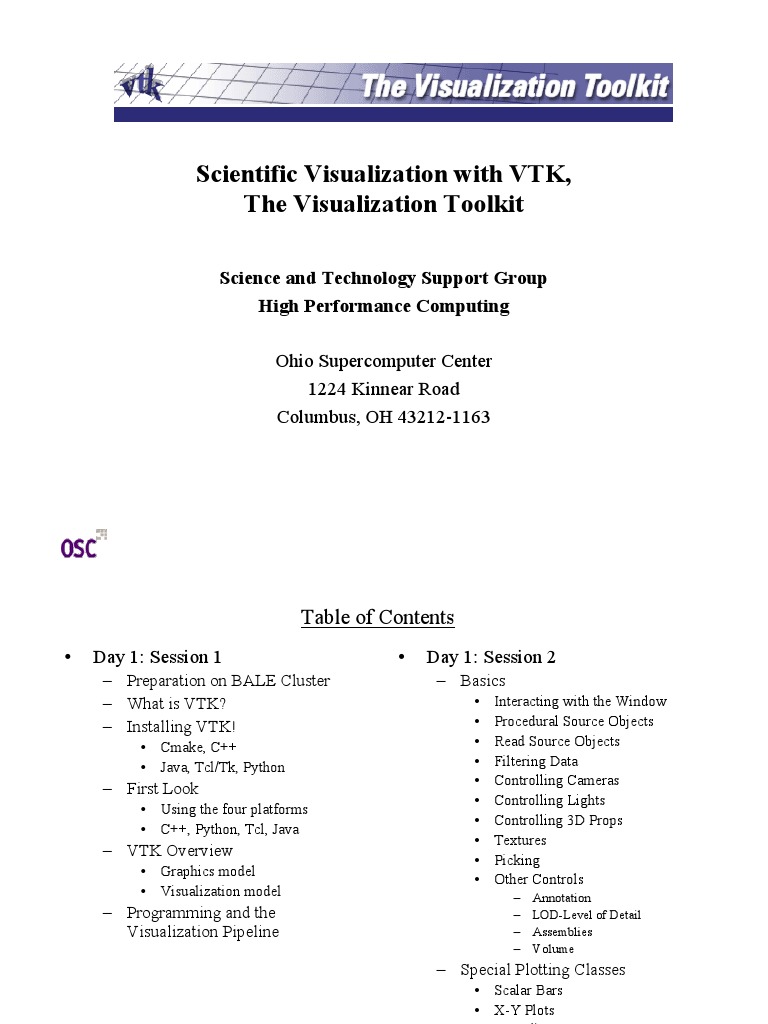 Scientific Visualization With Vtk The Visualization Toolkit Pdf Texture Mapping Rendering