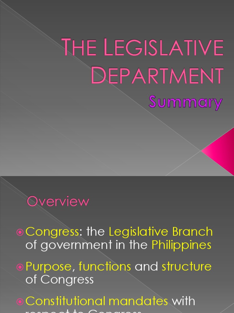The Legislative Branch | PDF | United States Congress | American Government