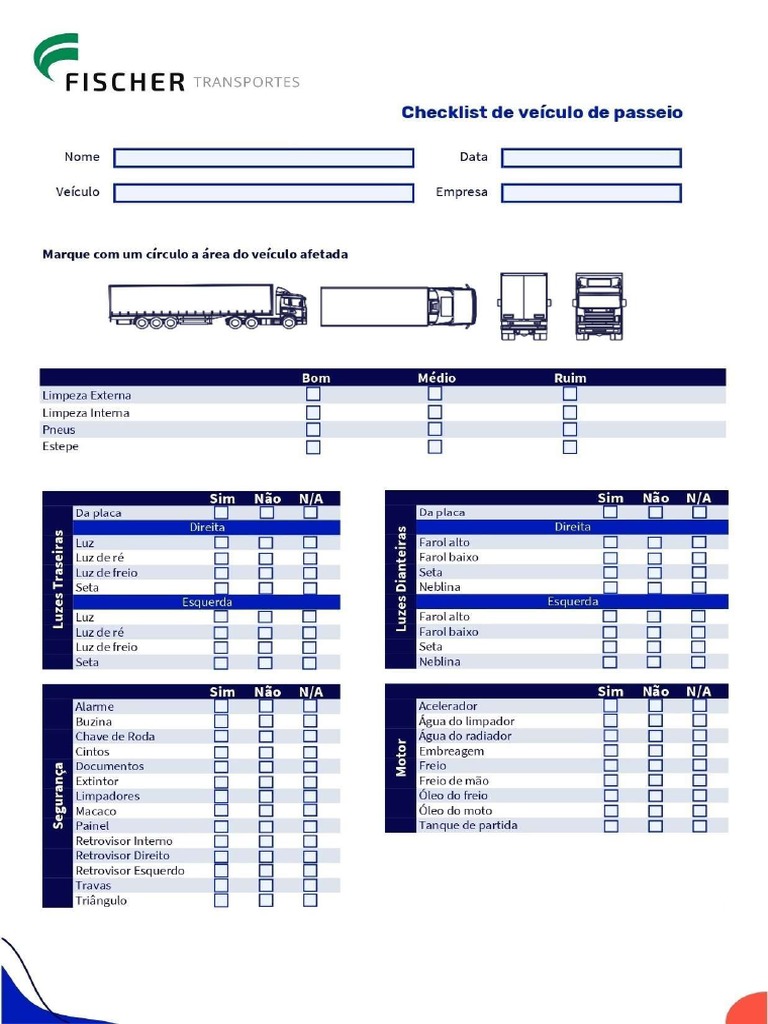 Checklist Caminhão-1 | PDF Checklist Caminhão-1 | PDF