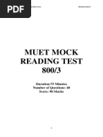 CEFR Aligned MUET Format 2025 | PDF