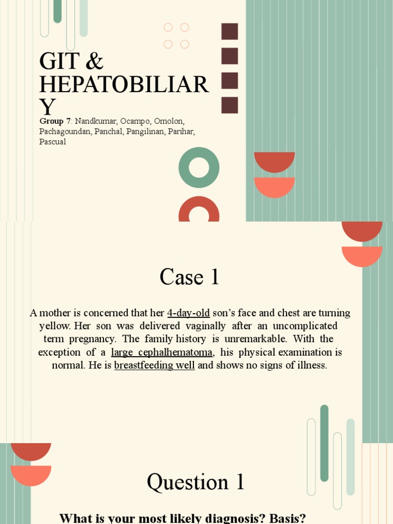 Group 7 (GIT & Hepatobiliary Case Simulation) | PDF | Constipation | Health Sciences