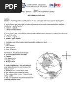 Science 7 Quarter 4 Module 1 | PDF | Latitude | Equator