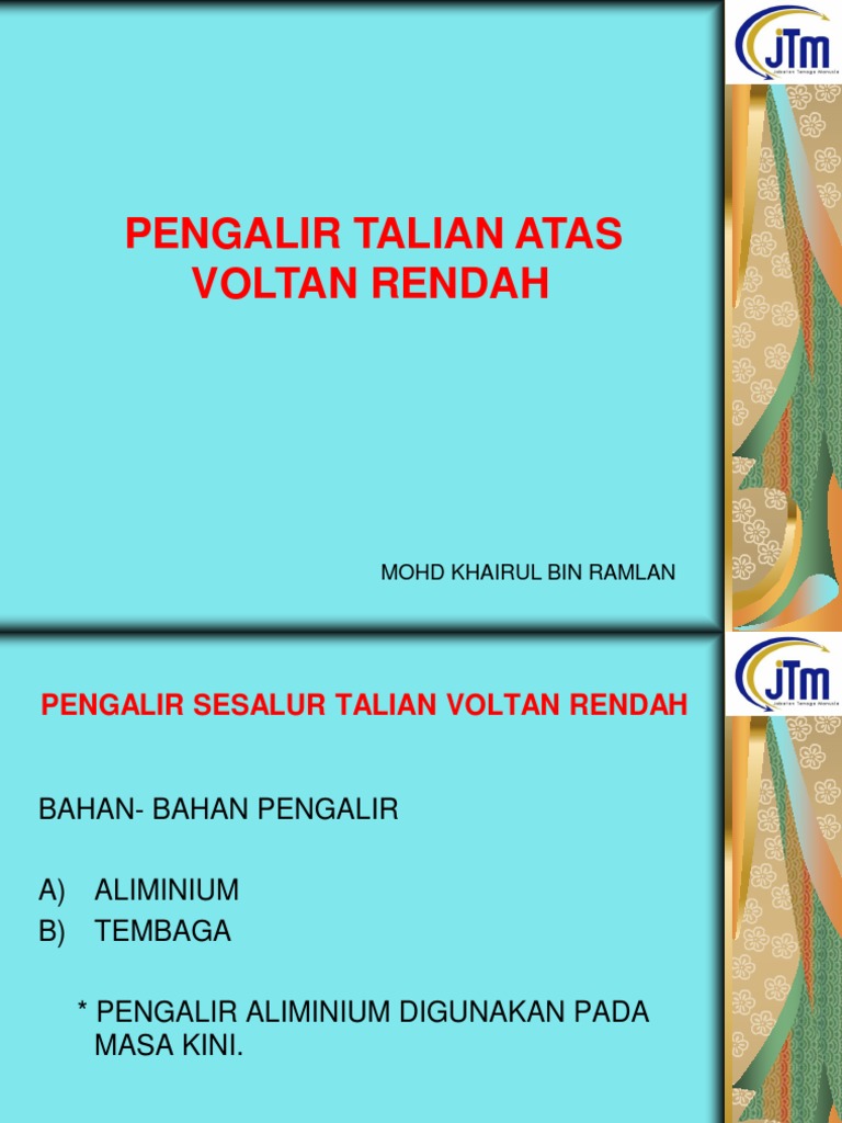 Pengalir Talian Atas Voltan Rendah | PDF