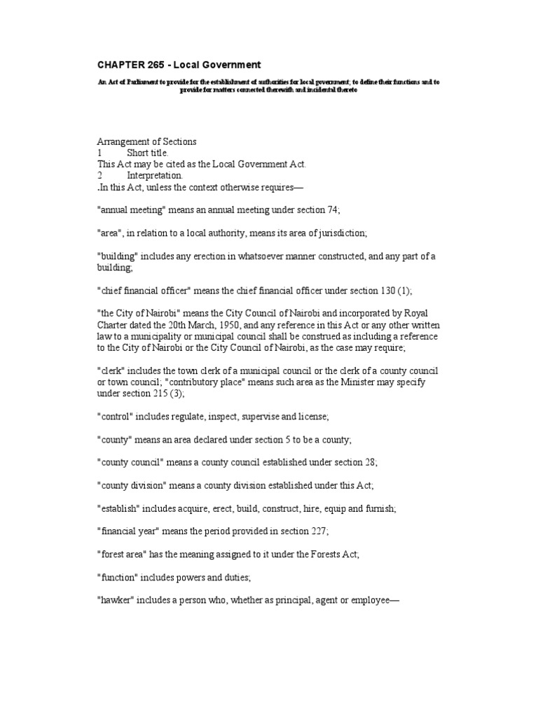 Local Government Act | PDF | Elections | Mayor