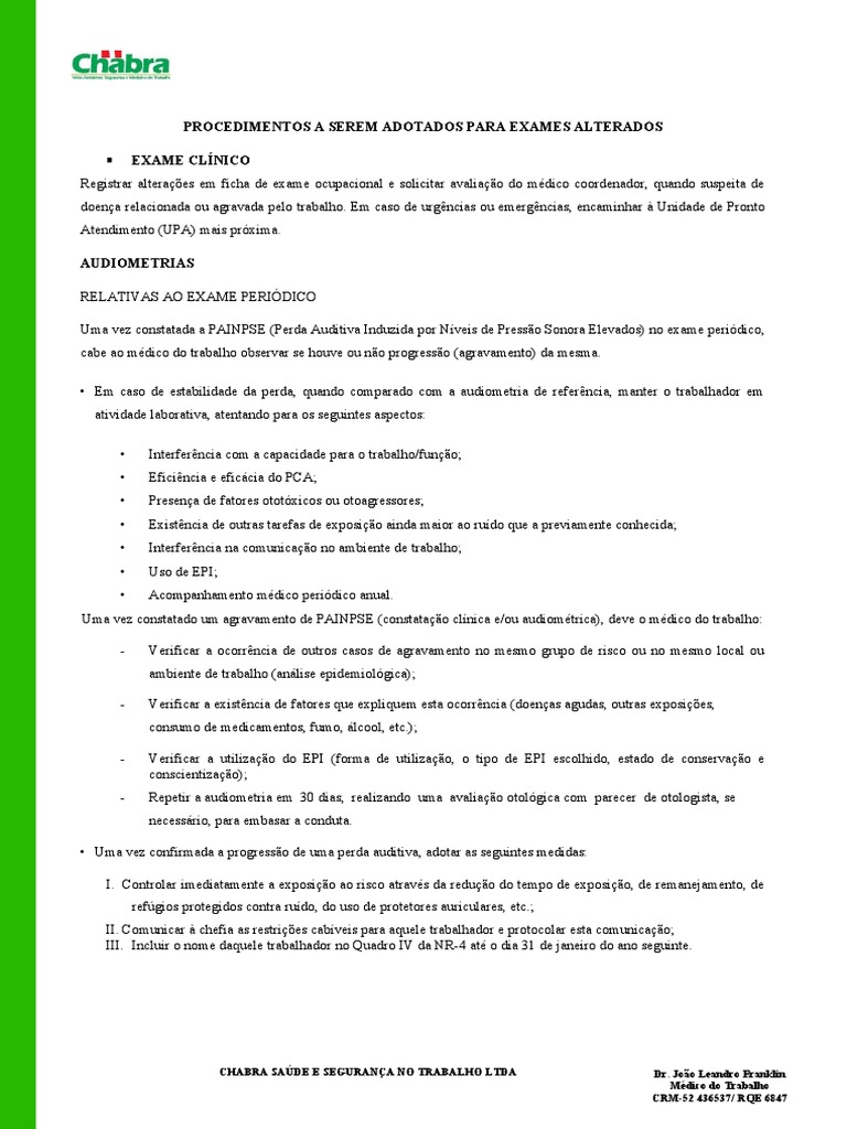 Anexo Pcmso - Modelo | PDF | Epidemiologia | Ciências da Saúde